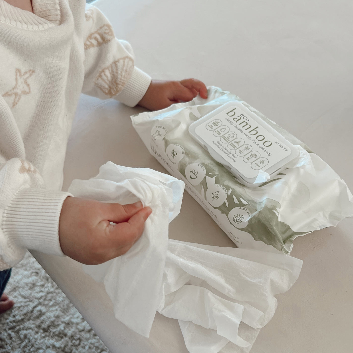 Eco Bamboo Wipes | Bamboo Wet Wipes - Luvme