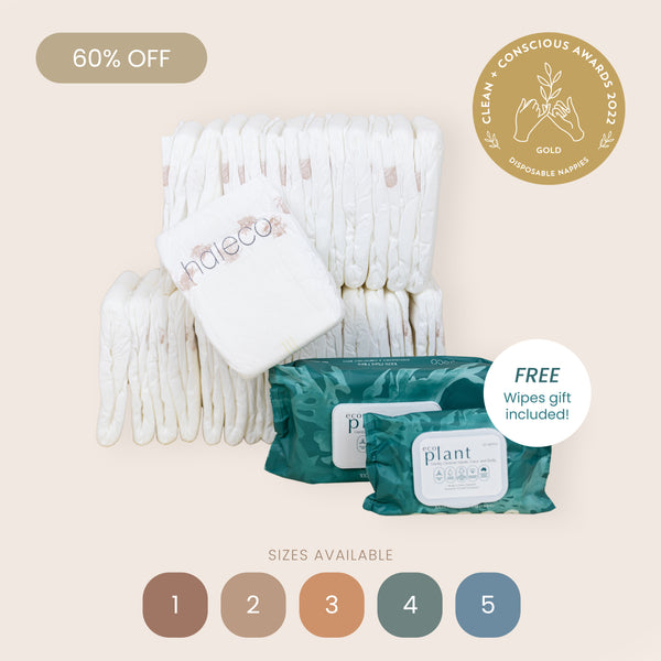 Haléco Nappies | Plant Based Nappies - Luvme